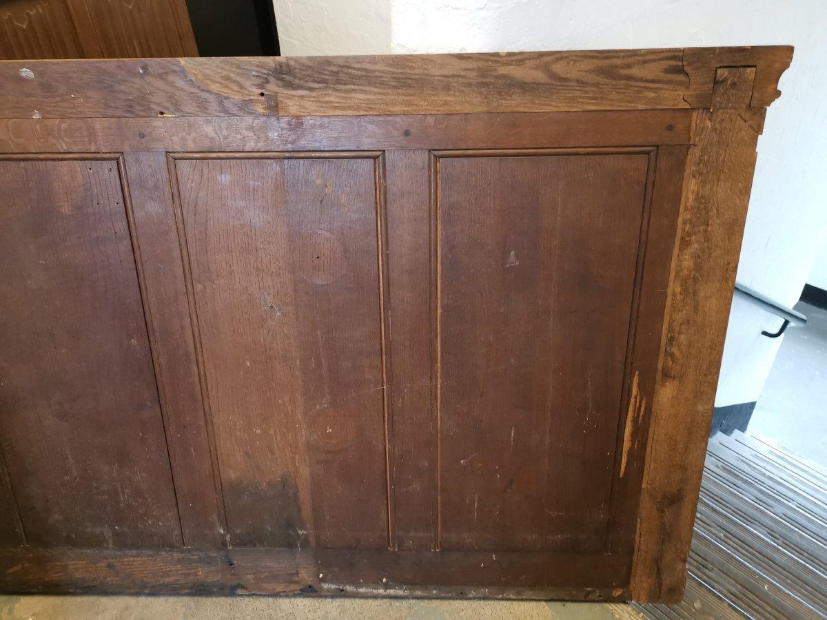 A W N Pugin, attributed, Four Pieces of Gothic Revival Oak Linen Fold ...