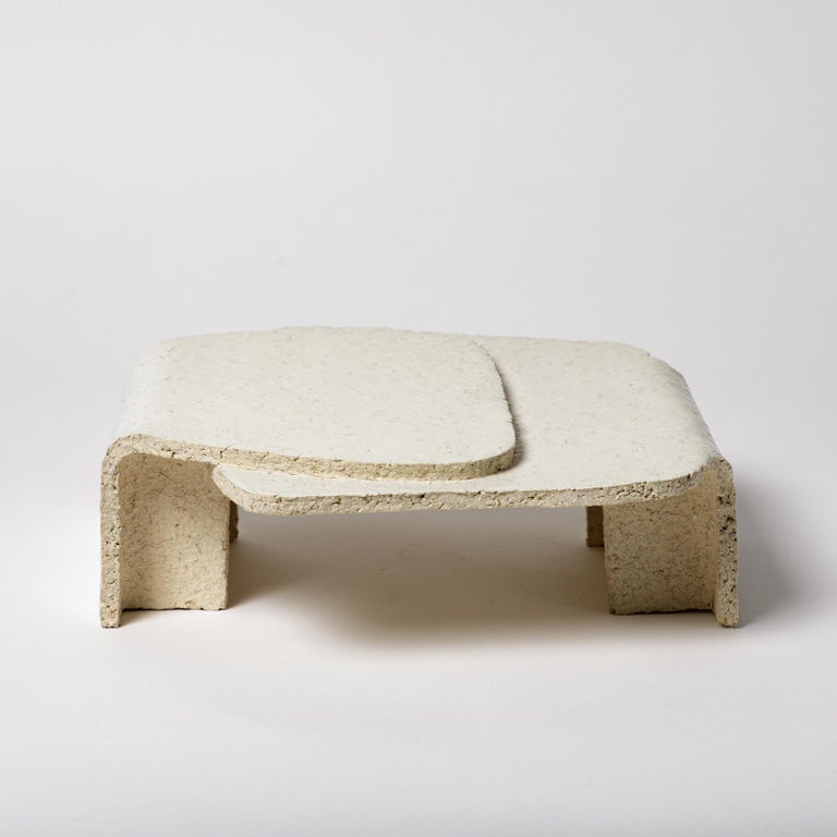 Wall Ceramic Sconce with White Glaze Decoration by Denis Castaing ...