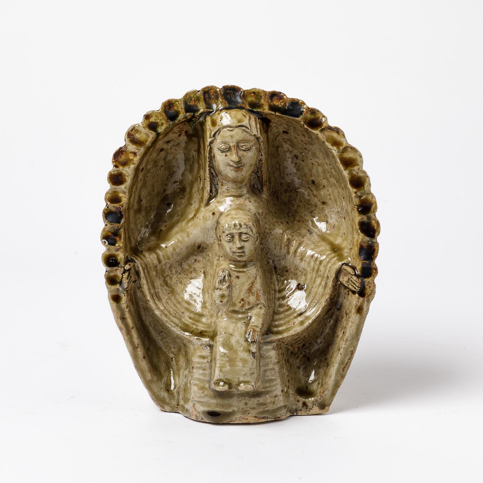 Wall Ceramic Sculpture by Jean and Jacqueline Lerat to La Borne, circa ...