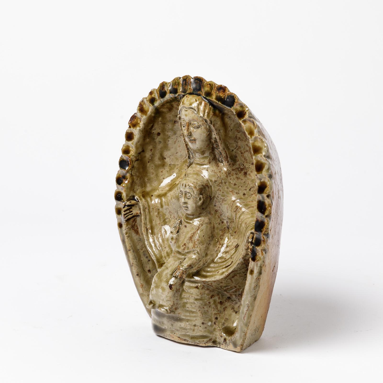 Wall Ceramic Sculpture by Jean and Jacqueline Lerat to La Borne, circa ...