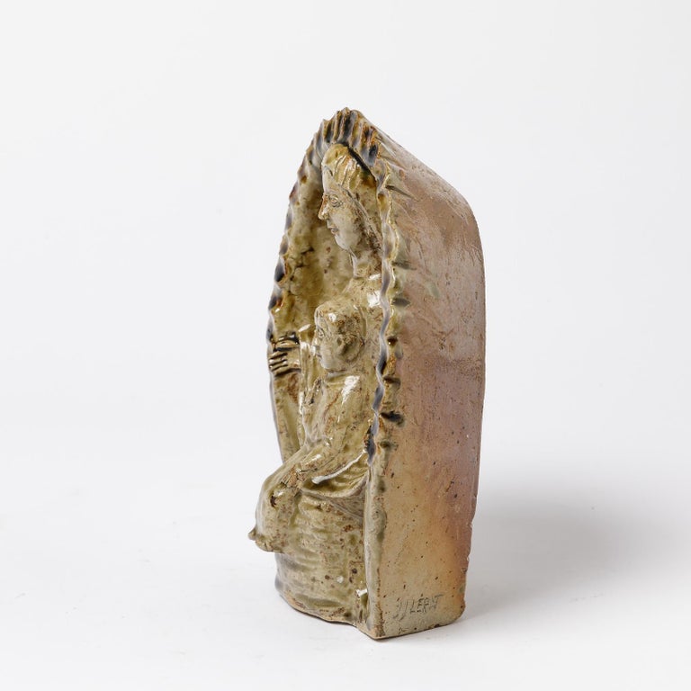 Wall Ceramic Sculpture by Jean and Jacqueline Lerat to La Borne, circa ...