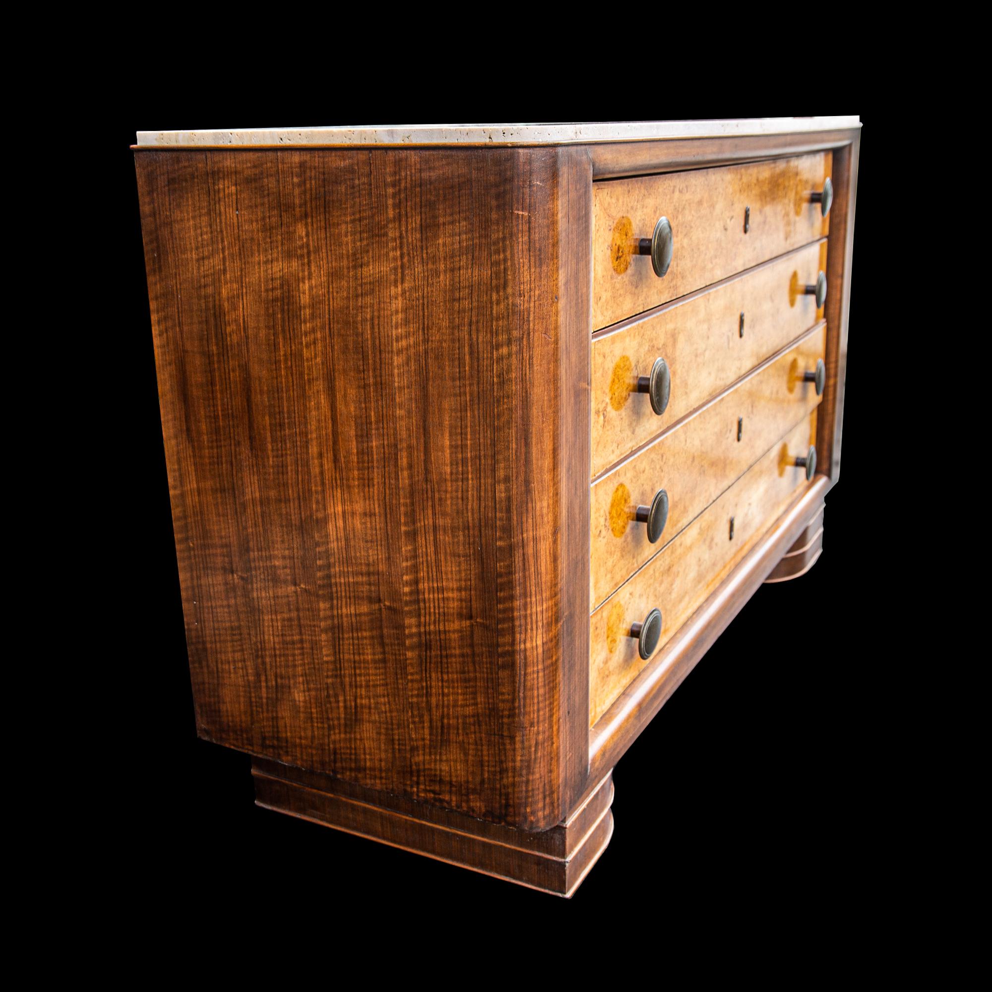 Walnut and Satinwood Art Deco Commode, France circa, 1930 For Sale at ...