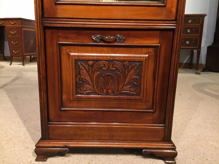 Walnut Late Victorian Period Music Cabinet at 1stDibs