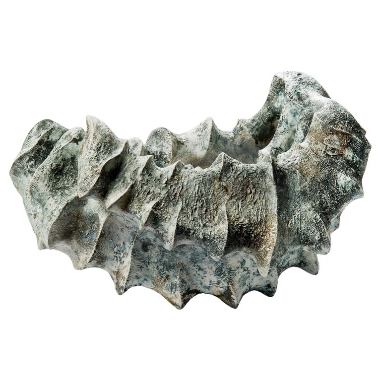 Whale, a Unique Stone-Like Textured Ceramic Sculpture by Chisato Yasui ...