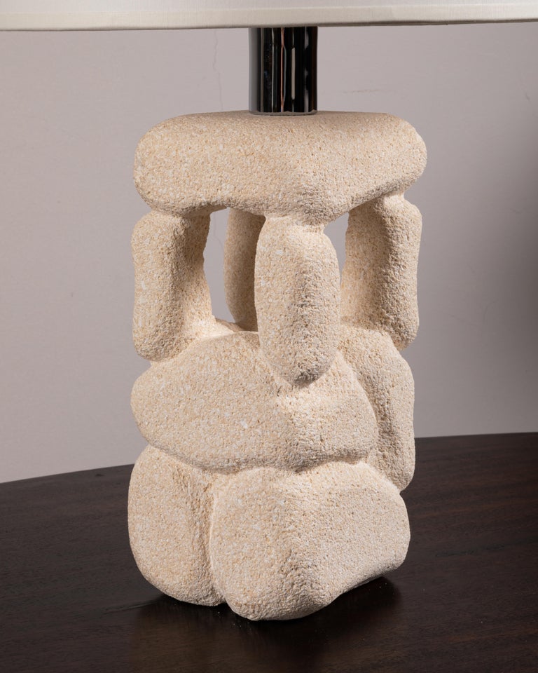White Stone Lamp by Albert Tormos at 1stDibs | white stone lamps, adama ...