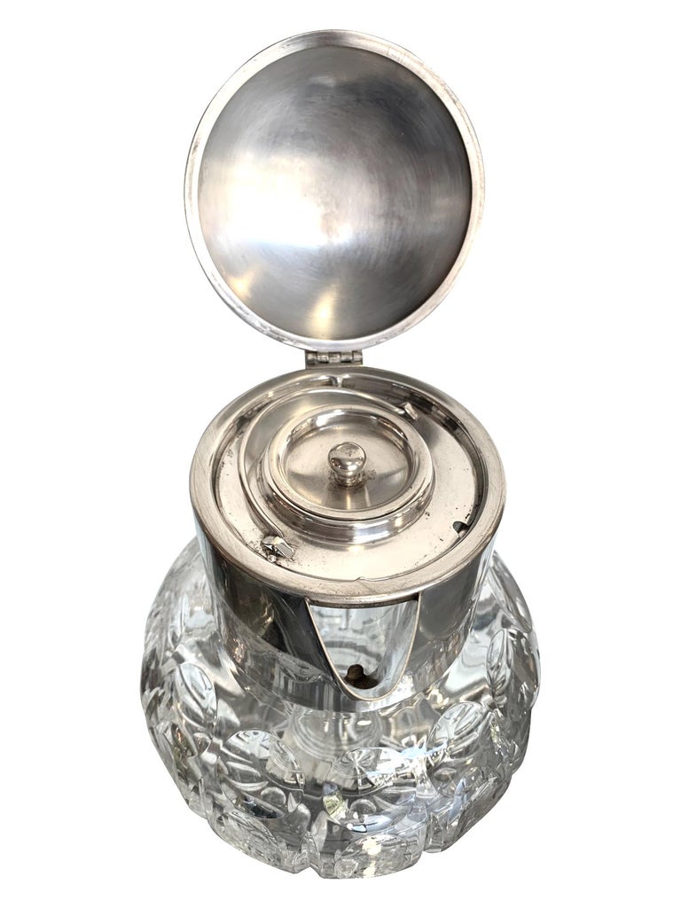 Wmf Silver Plated Crystal Lemonade / Cocktail Jug Engraved with Circle ...