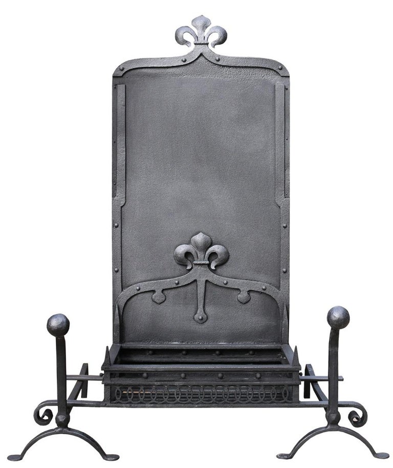 Wrought Iron Fire Grate For Sale at 1stDibs