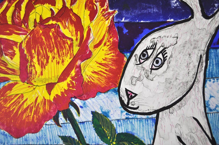 Lars Ravn - Scandinavian Lithograph "Bunny" by Danish artist Lars Ravn ...