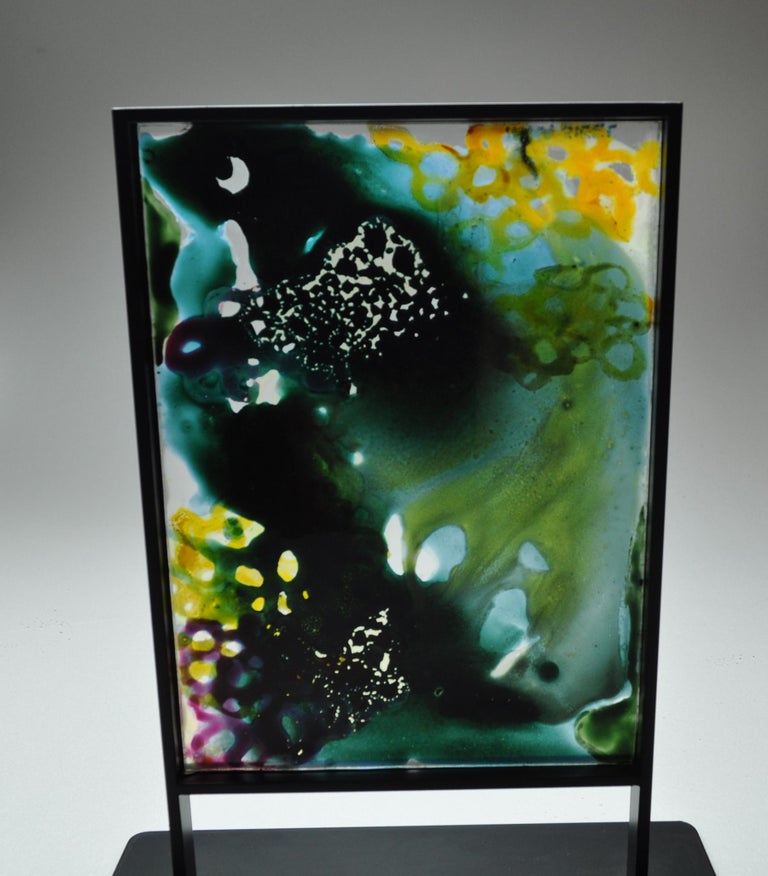 Inka Sigel - Scandinavian Stained Glass Sculpture For Sale at 1stDibs