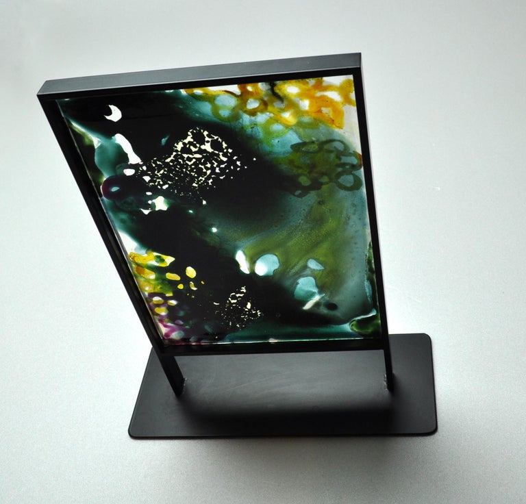Inka Sigel - Scandinavian Stained Glass Sculpture For Sale at 1stDibs