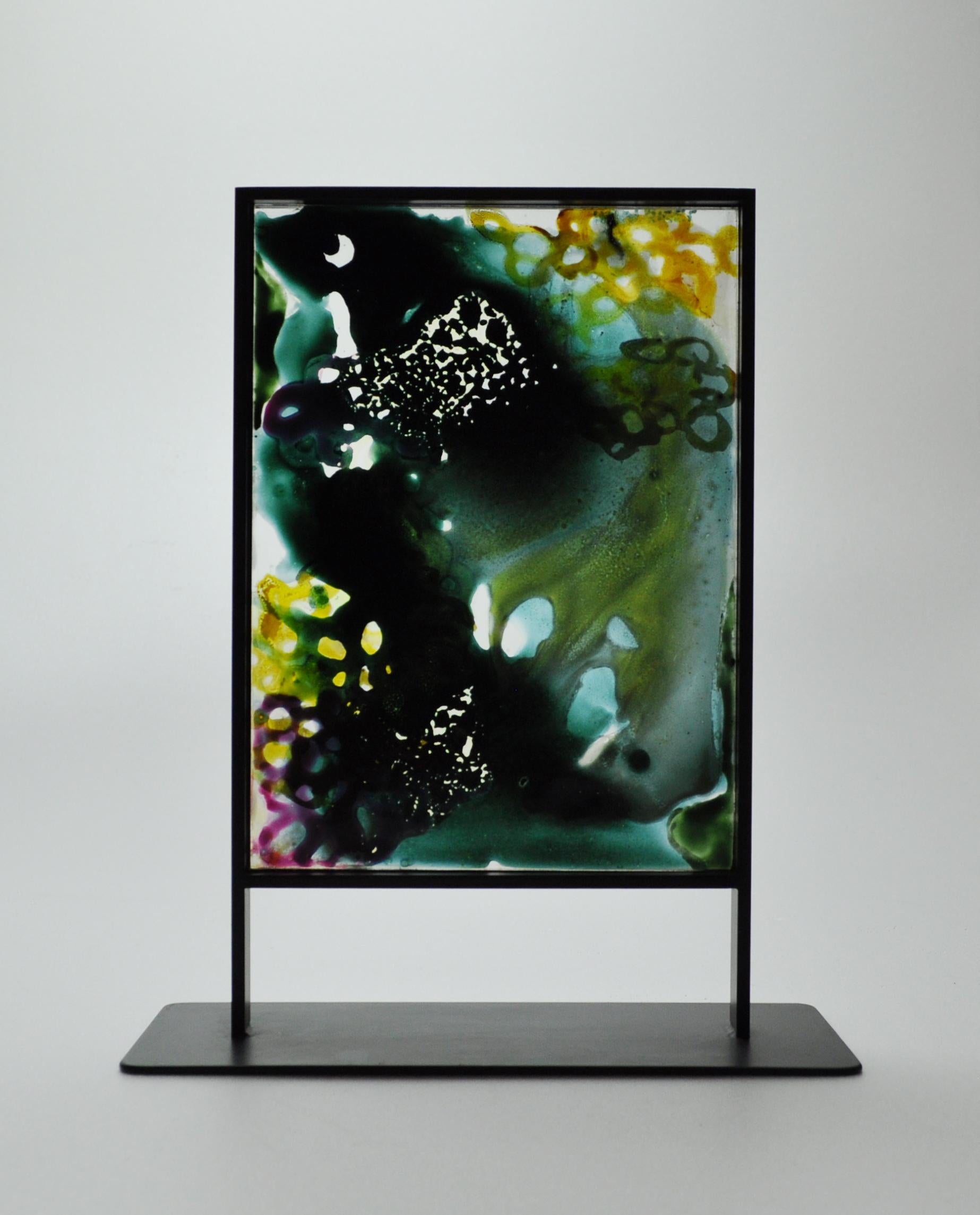 Inka Sigel - Scandinavian Stained Glass Sculpture For Sale at 1stDibs