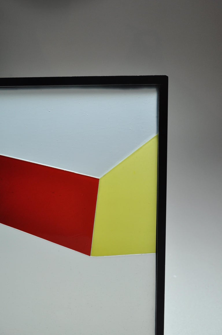 Peter Stuhr - Abstract Geometric Scandinavian Stained Glass Sculpture ...
