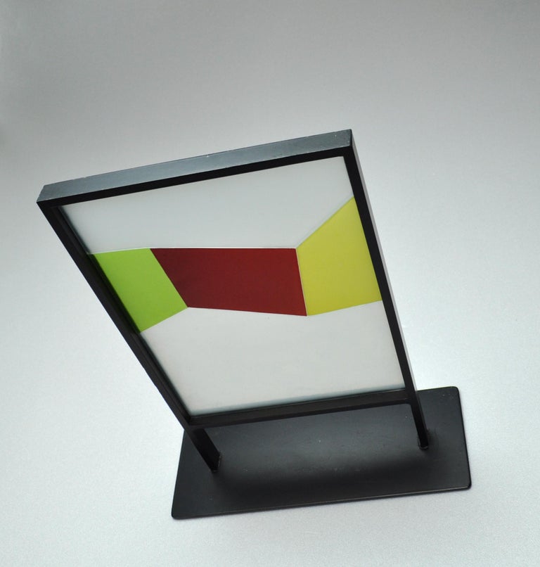 Peter Stuhr - Abstract Geometric Scandinavian Stained Glass Sculpture ...