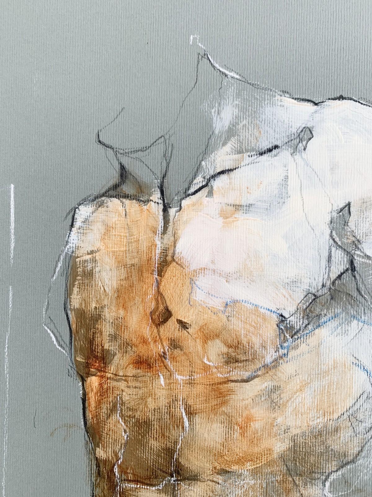 Michał Bajsarowicz - Nus - Dessins sur supports mélangés, figuratifs, subtils, style croquis ...