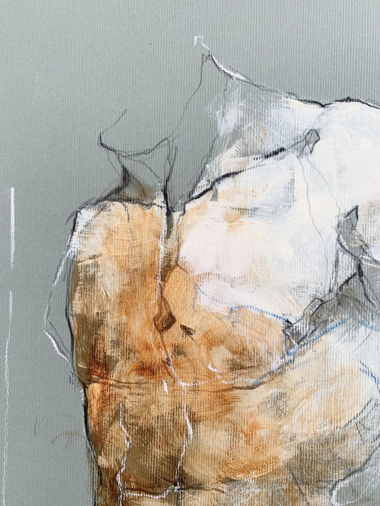 Michał Bajsarowicz - Nude - Mixed Media Drawing, Figurative, Subtle ...