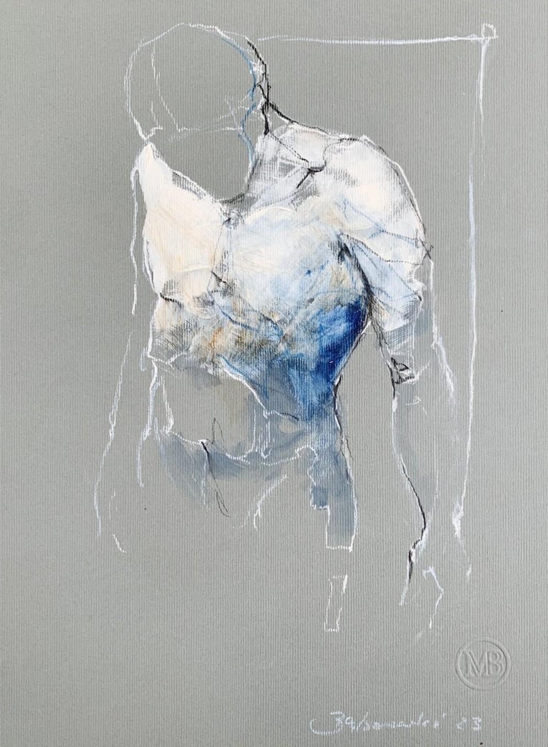 Michał Bajsarowicz - Nus - Dessins sur supports mélangés, figuratifs, subtils, style croquis ...