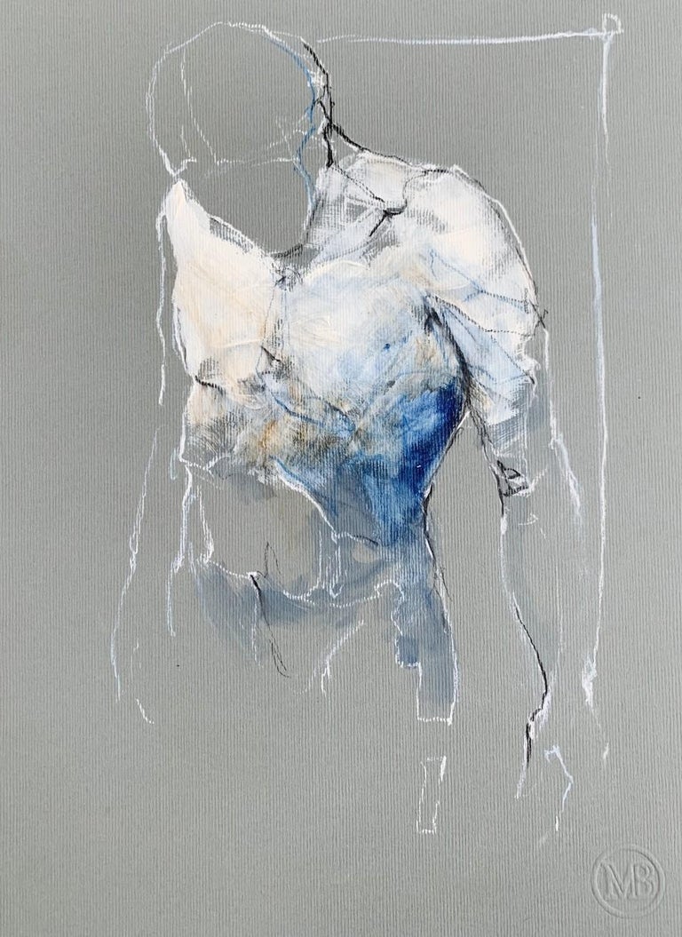 Michał Bajsarowicz - Nude - Mixed Media Drawing, Figurative, Subtle ...