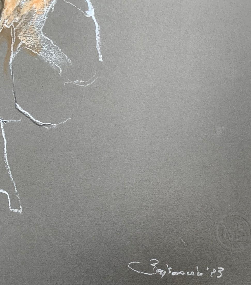 Michał Bajsarowicz - Desnudo - Dibujo en técnica mixta, Figurativo, Sutil, Estilo abocetado ...