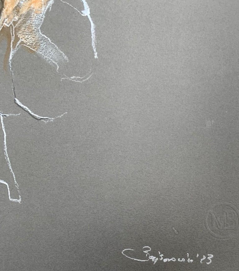 Michał Bajsarowicz - Nus - Dessins sur supports mélangés, figuratifs, subtils, style croquis ...