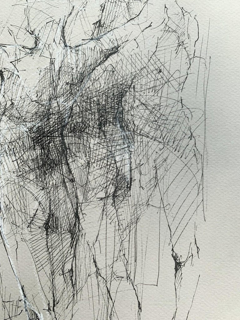 Michał Bajsarowicz - Nude - Mixed Media Drawing, Figurative, Subtle ...