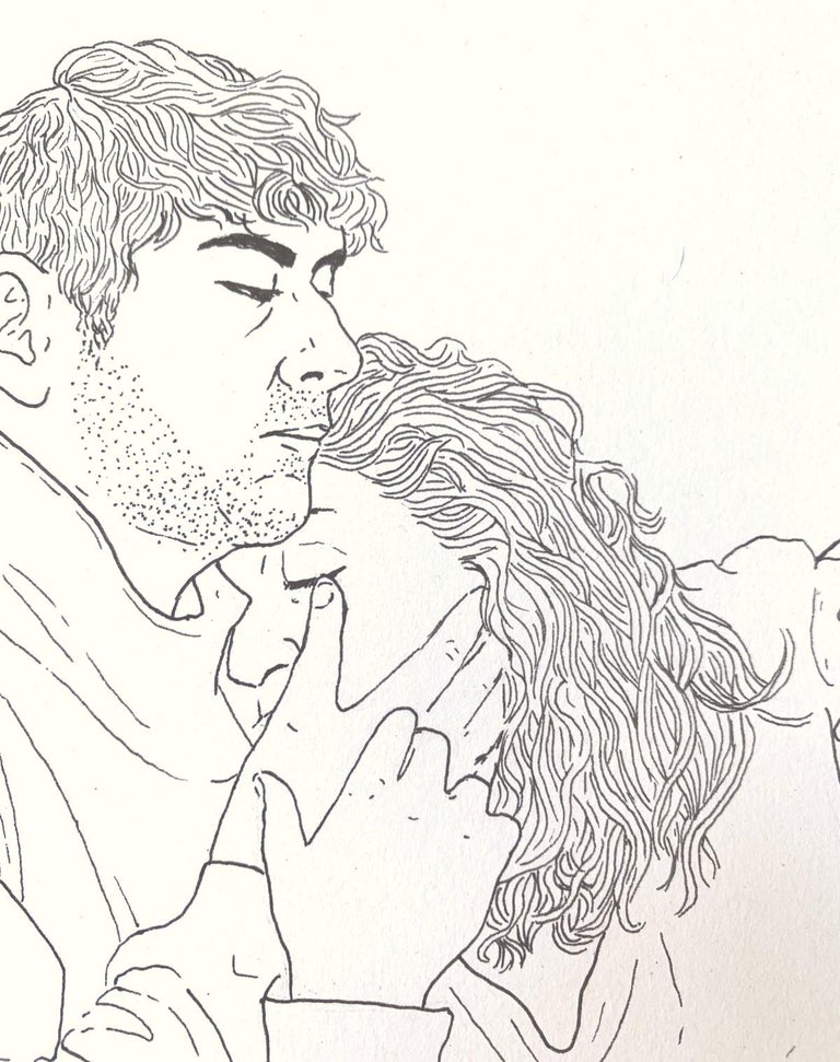 Anna Wardega - Harbour - Contemporary ink drawing, Young art ...