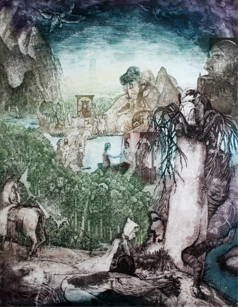 Rober Bartel - Landscape- XXI Century, Contemporary Graphics, Mixed ...