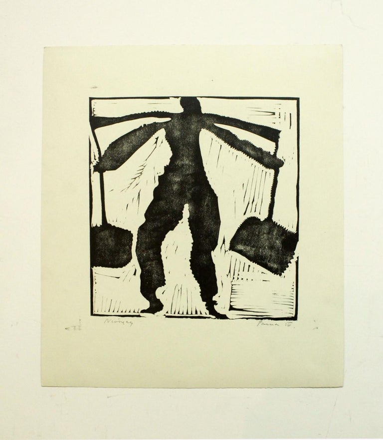 Jerzy Panek - A carrying one - XX century, Black and white print ...