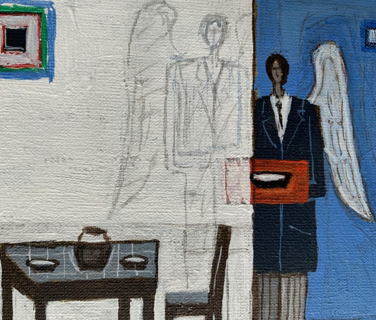 Mikołaj Malesza - Angels - Figurative acrylic painting, Surrealism ...