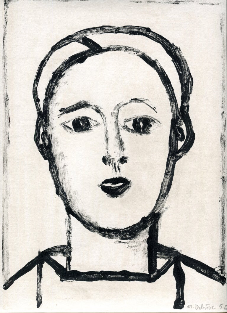 Michel Debiève - Jeune homme - Monotype - Contemporary, French Artist ...