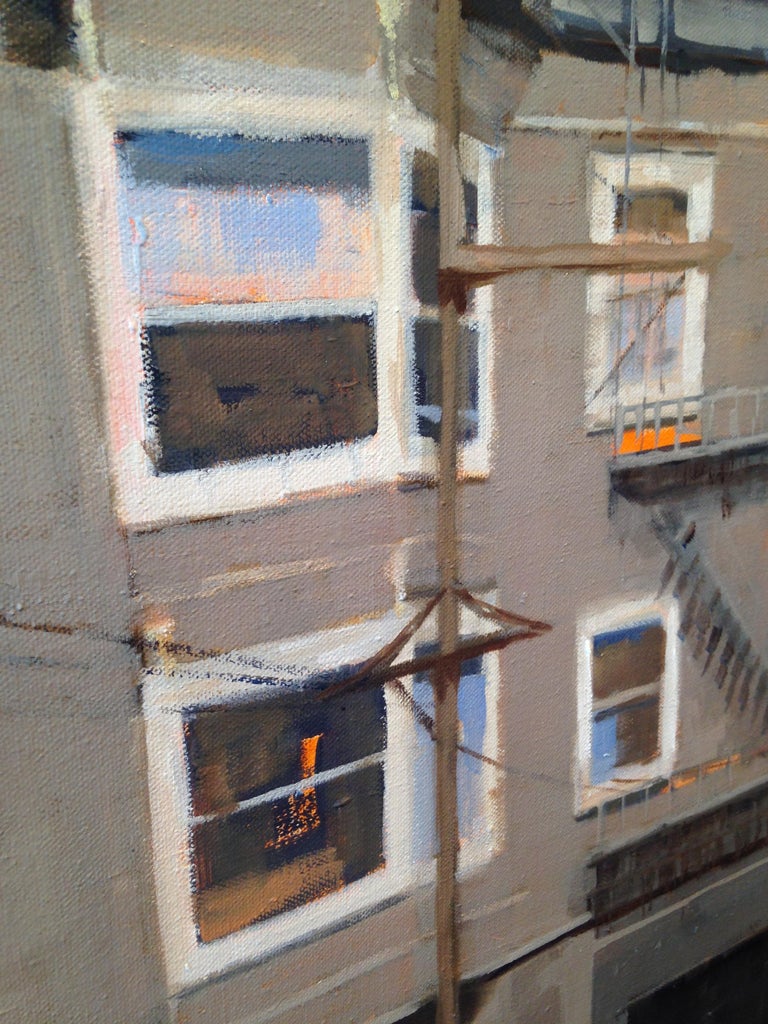 Carole Rafferty - Bay Bridge 19, Mid Century cityscape of San Francisco ...