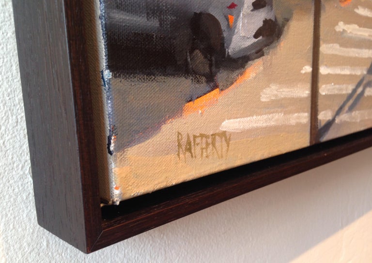 Carole Rafferty - Bay Bridge 19, Mid Century cityscape of San Francisco ...