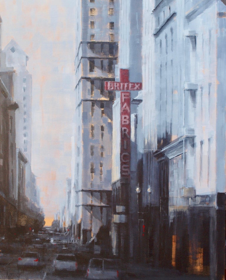 Carole Rafferty - Geary Street, Art Deco cityscape of San Francisco ...