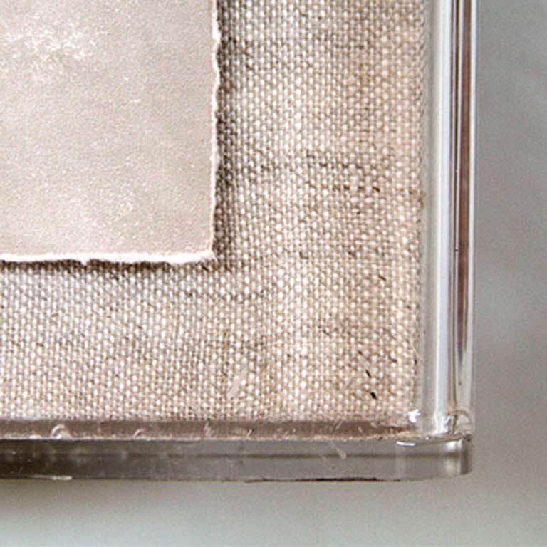 Unknown - Abstract Papers, Large: White, handmade paper, acrylic box ...