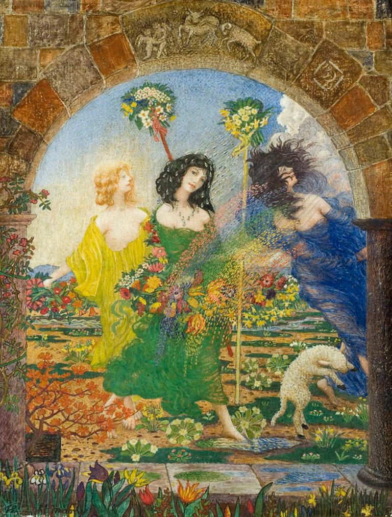 Symbolist Figurative Paintings - 68 For Sale at 1stdibs