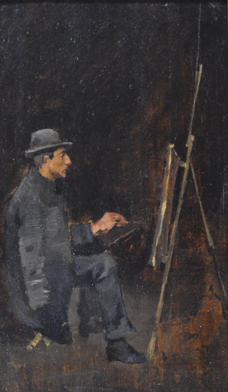 An Artist at his Easel - Oil Portrait, Irish School, Circle of John ...