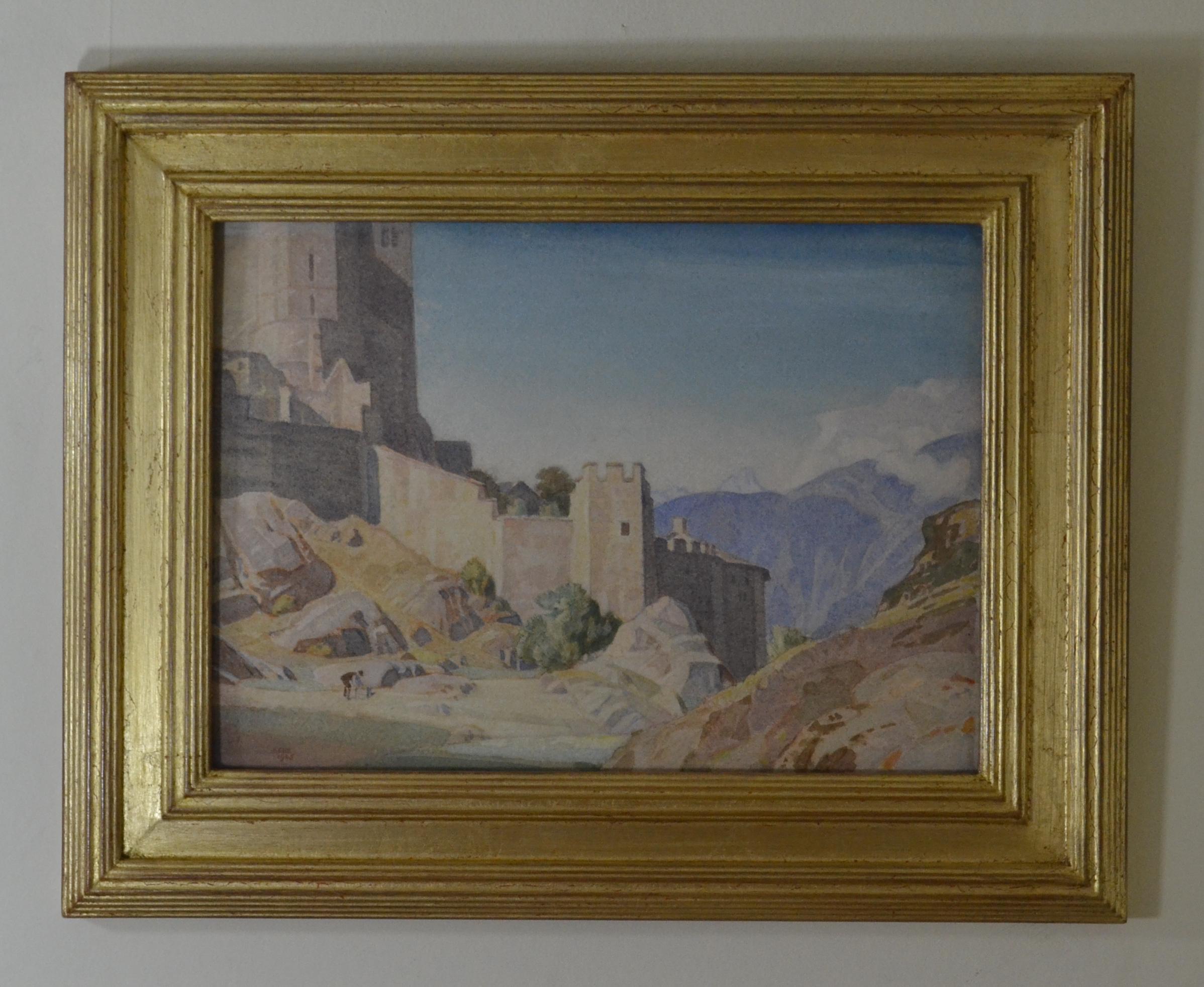 Edward Clifford - Islamabad - Pre-Raphaelite landscape watercolour by ...