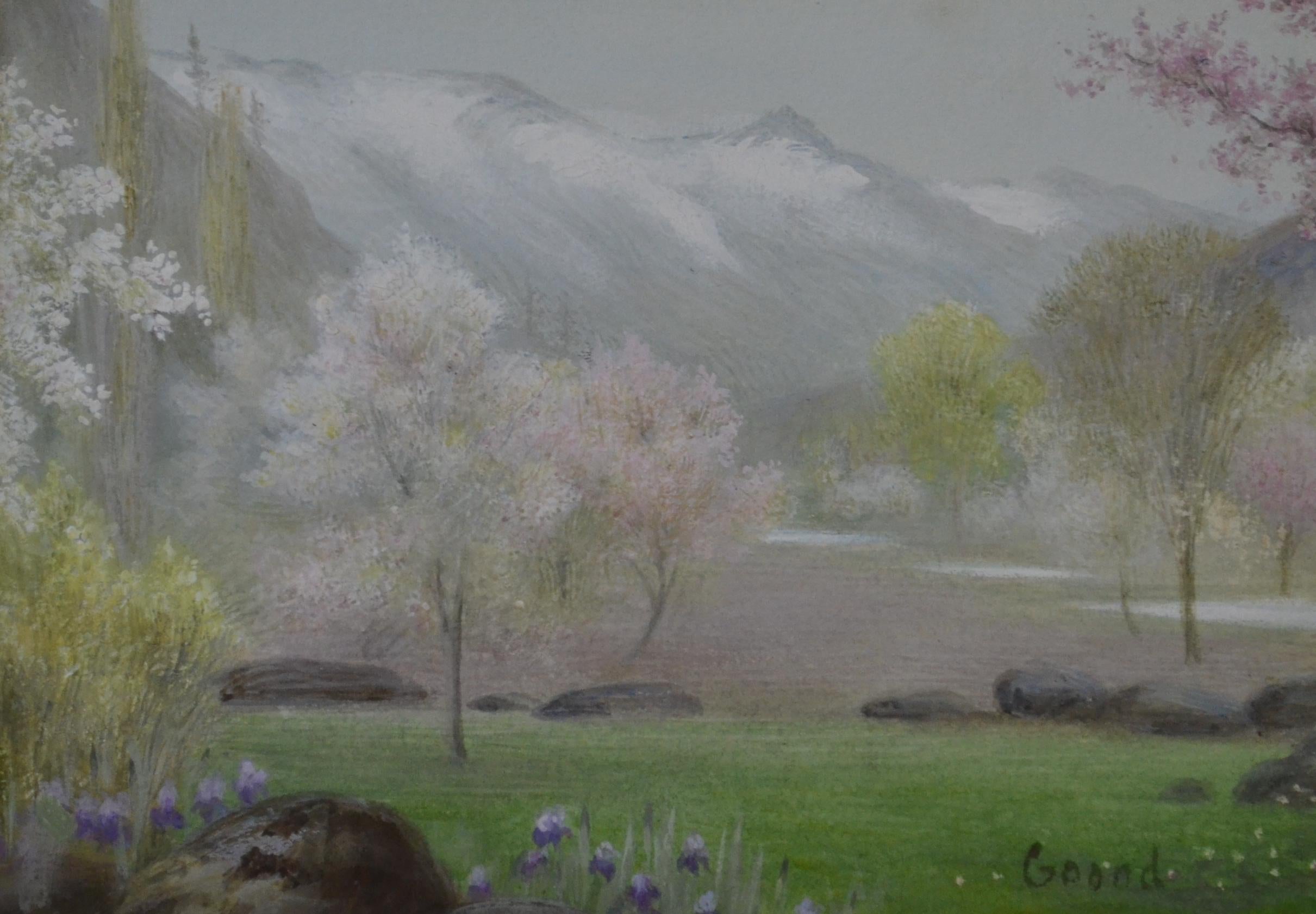 Edward Clifford - Islamabad - Pre-Raphaelite landscape watercolour by ...