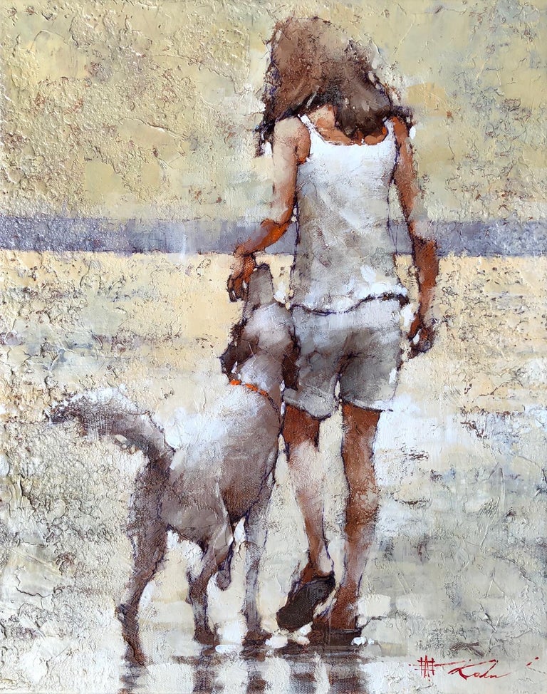 Andre Kohn - Andre Kohn. "Morning on the Beach" Modern Impressionist ...