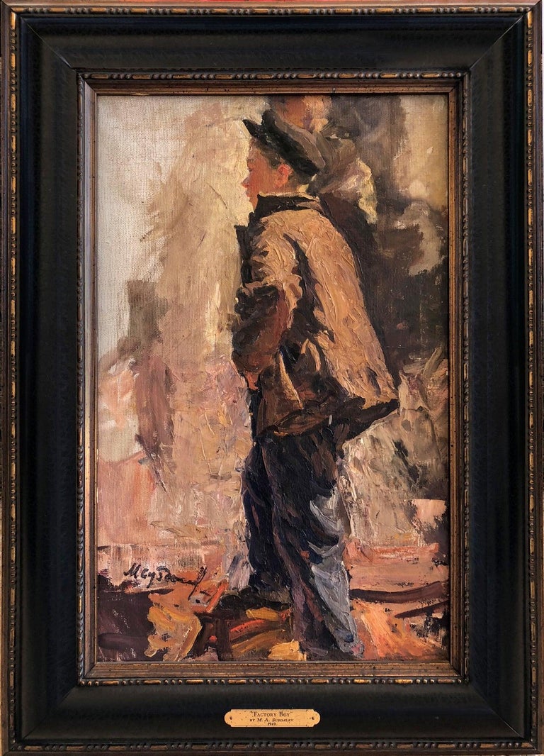 M. Suzdalev - 1949 Original Oil Figurative Russian Impressionism Soviet ...