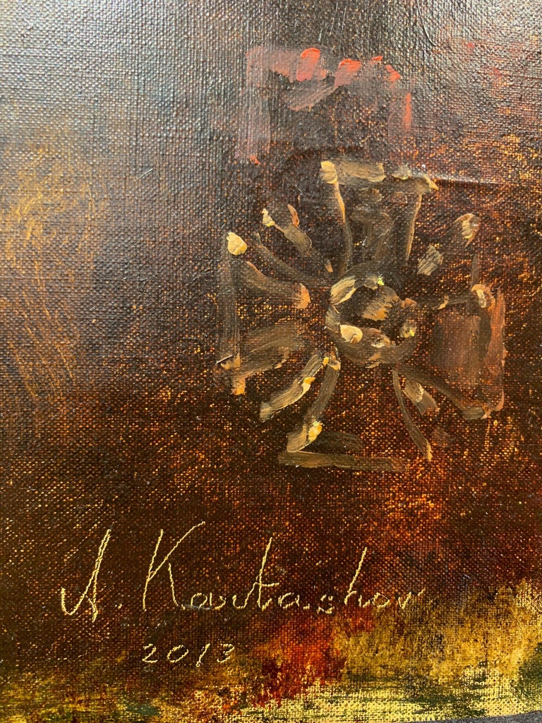 Andrey Kartashov - Original Oil on Canvas Portrait Man Face Old Admiral ...