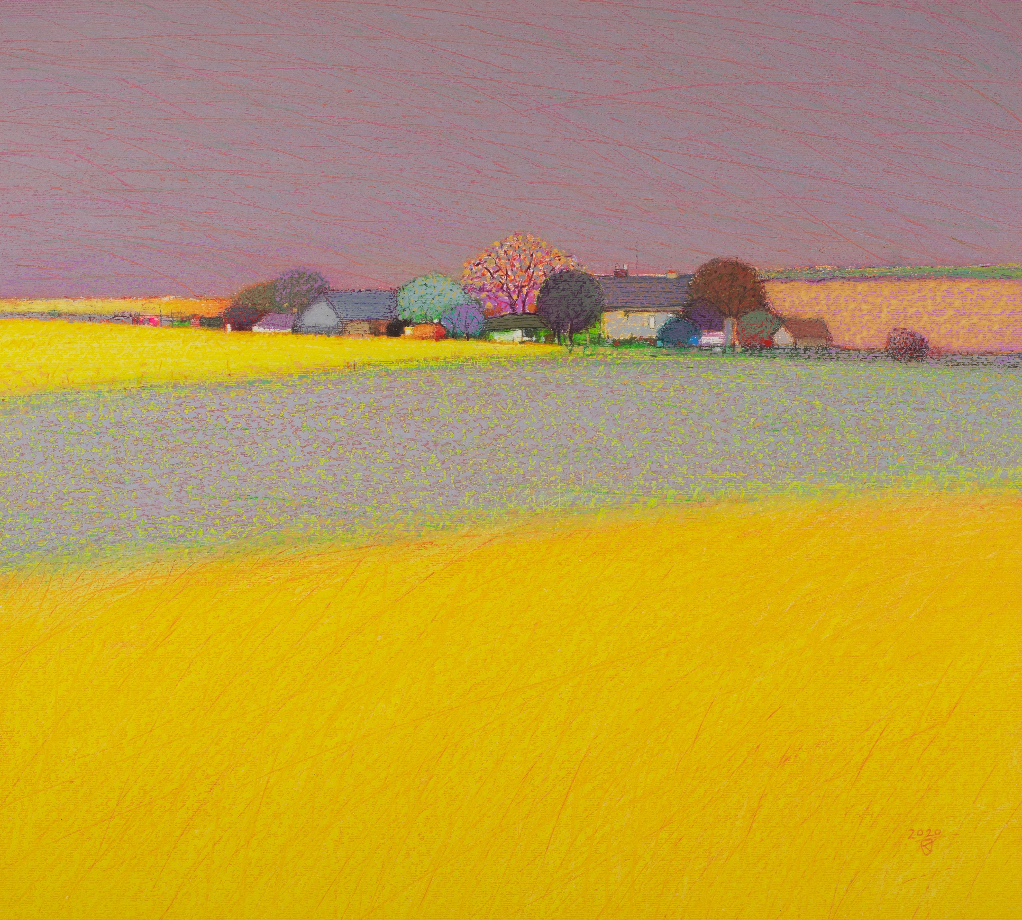 Janusz Kokot - BEFORE THE STORM - Contemporary Nature Oil Pastel ...