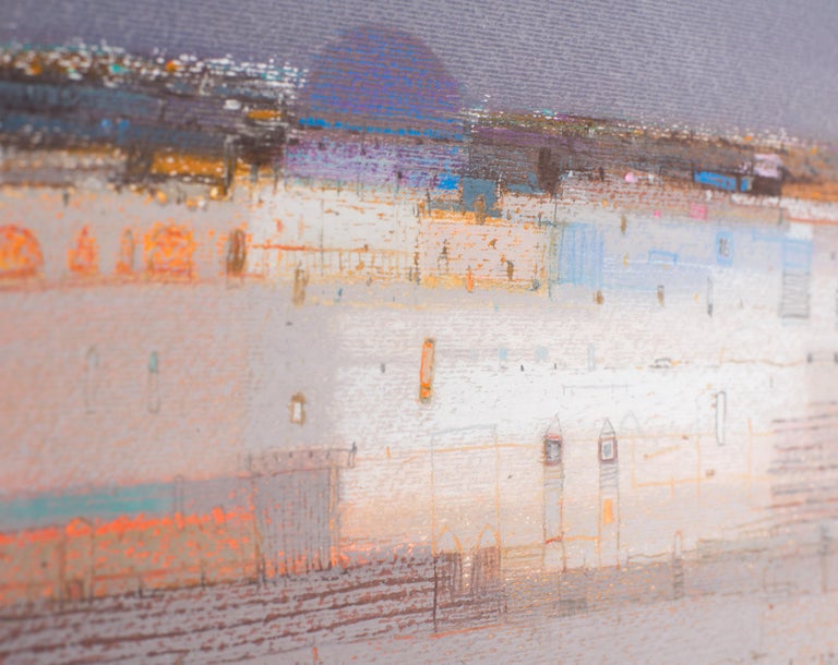 Janusz Kokot - City ON The Rock - Contemporary African Landscape, Oil ...