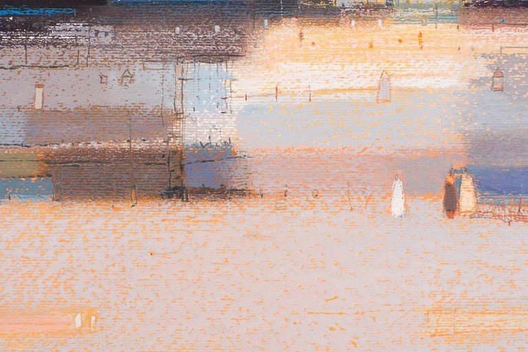 Janusz Kokot - City ON The Rock - Contemporary African Landscape, Oil ...