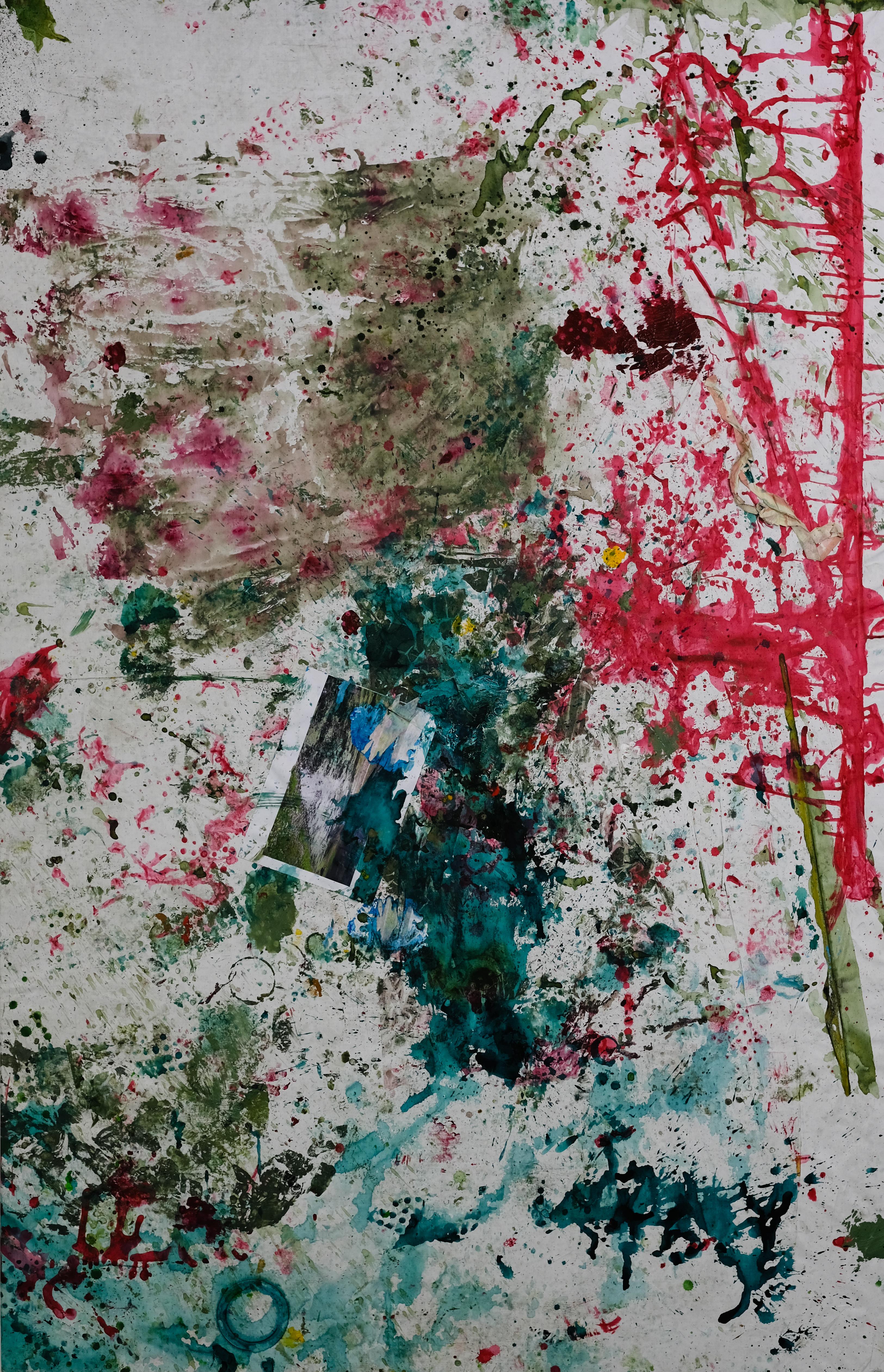 Nancy Rutter - Silver Marsh (Contemporary Abstracted Landscape Painting ...