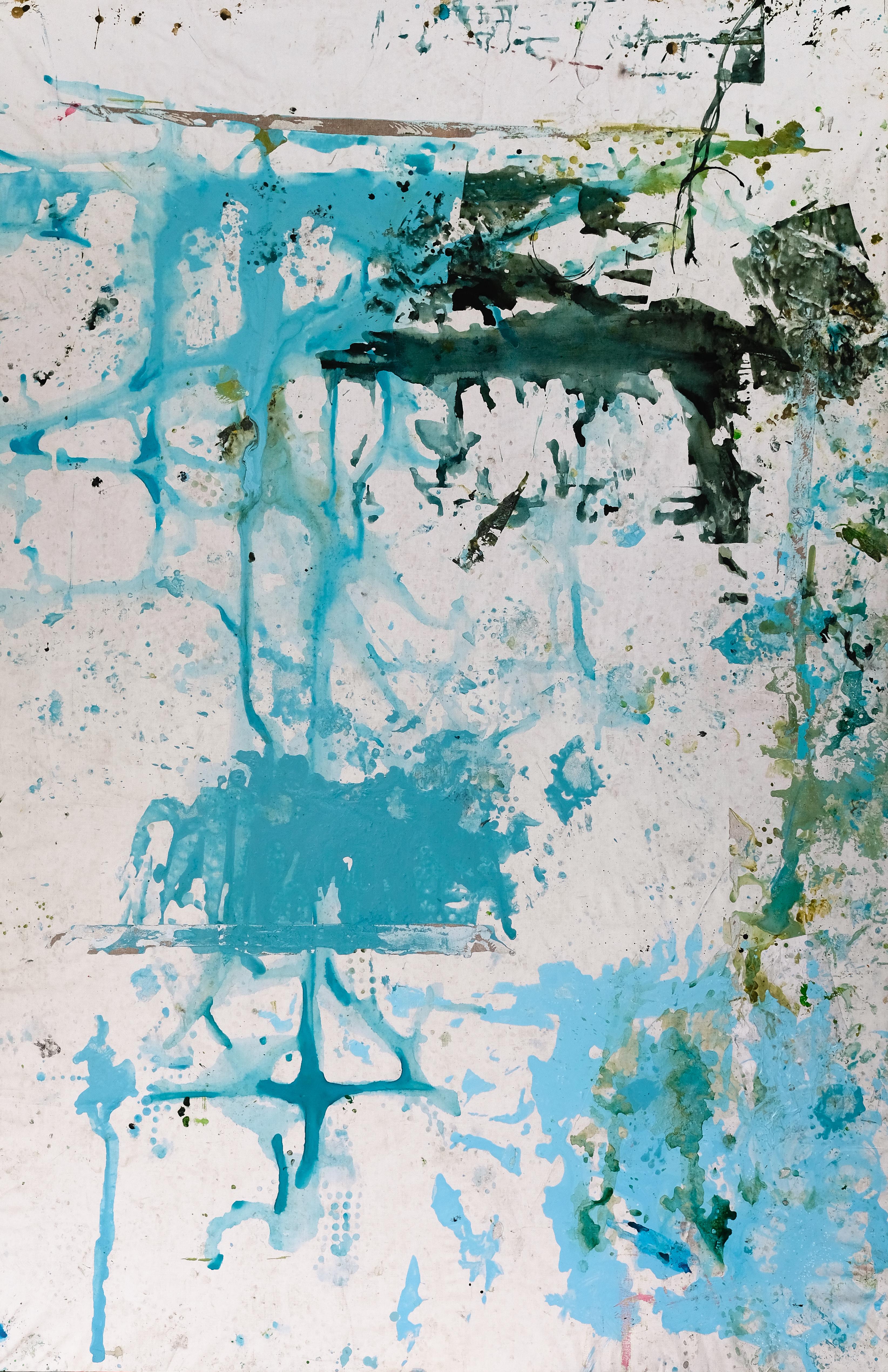 Nancy Rutter - Overlook Hill (Large Colorful Abstract Landscape in ...