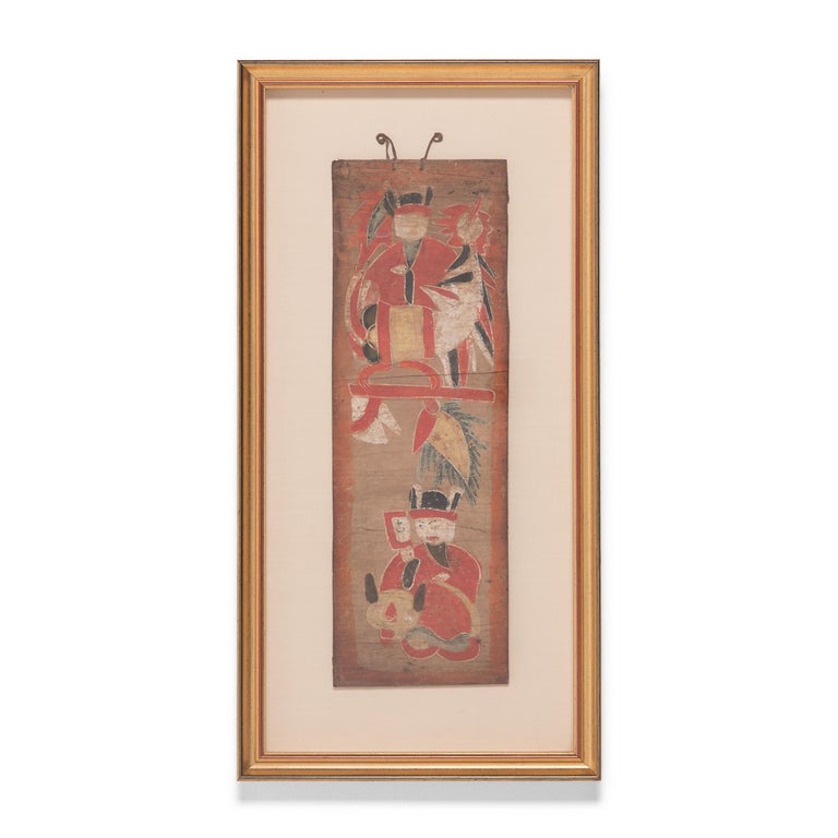 Unknown - Taoist Ceremonial Scroll Painting, c. 1870 For Sale at 1stDibs