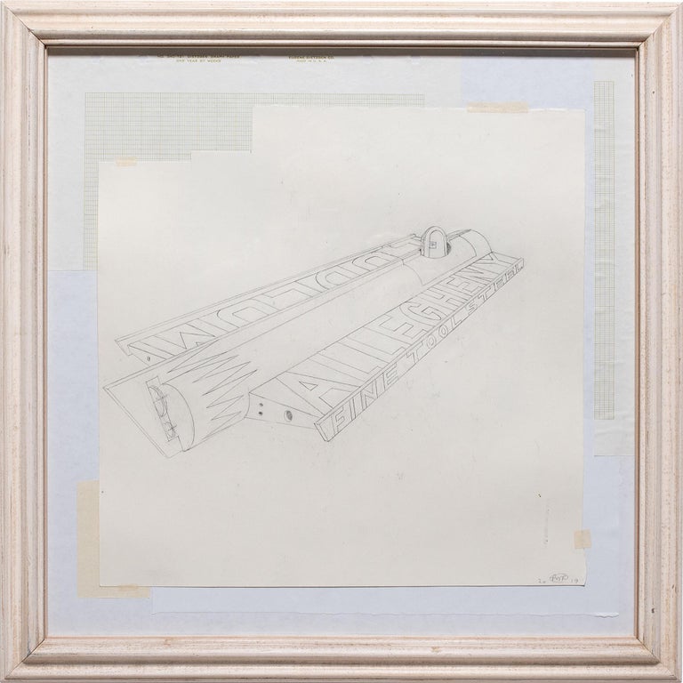 Patrick Fitzgerald - Drawing for Allegheny + Ludlum Car For Sale at 1stDibs
