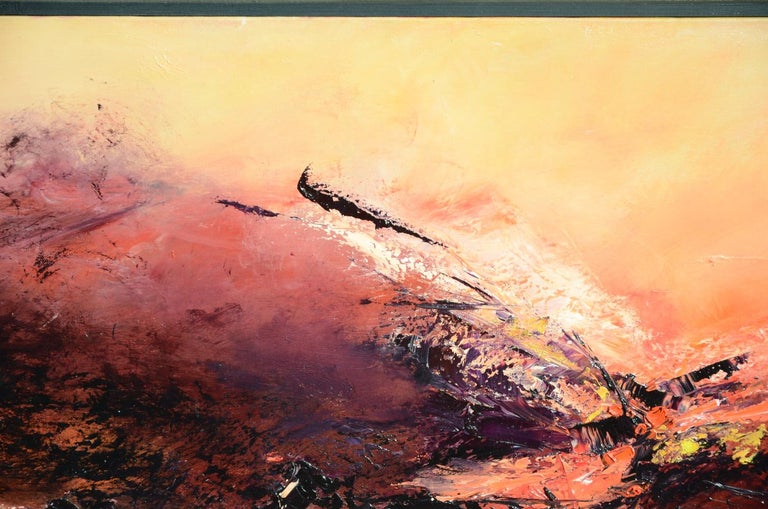 Chicorée - "Mount Carmel", Large Abstract Landscape Oil Painting For ...