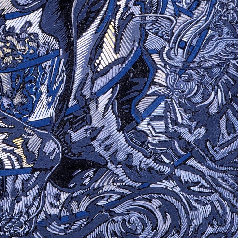 Béatrice Bescond - "Corona Borealis", Blue Sitted Minotaur Throuh Open ...