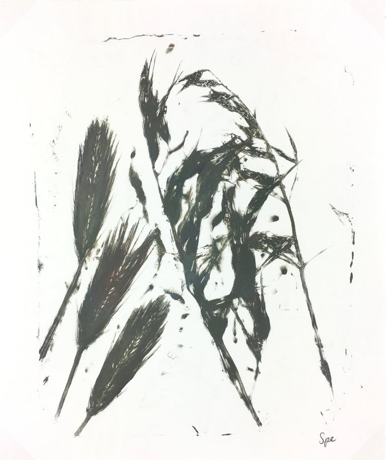 Spe - English Abstract Painting - Modern Grass at 1stDibs